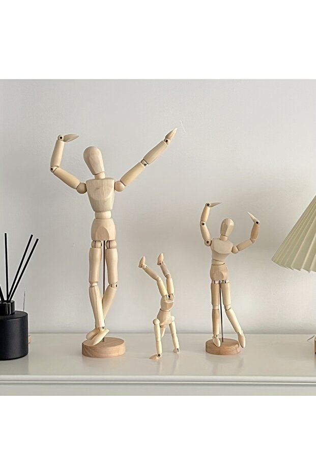 Choice 8 Inch Wooden Man """Adjustable Wooden Drawing Dolls - 12 ...