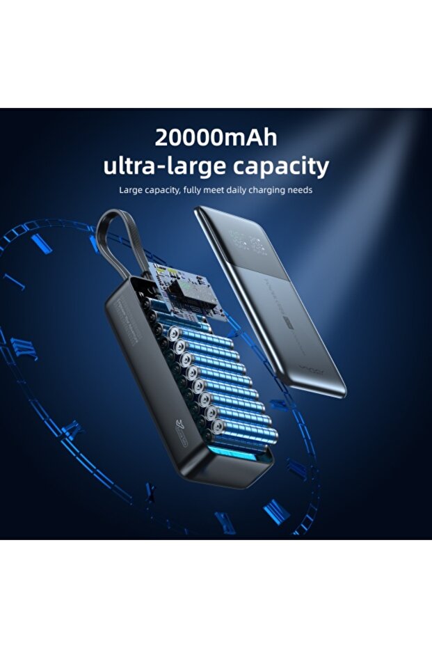 Vyvylabs Power Cube Pro Digital Display Power Bank 20000mAh 100W (with ...