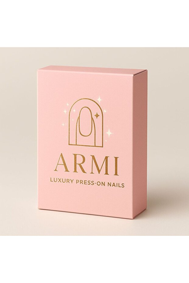 Armi Beauty 24'lü Takma Tırnak & Zararsız Yapıştırıcı Set Taşlı Renkli ...