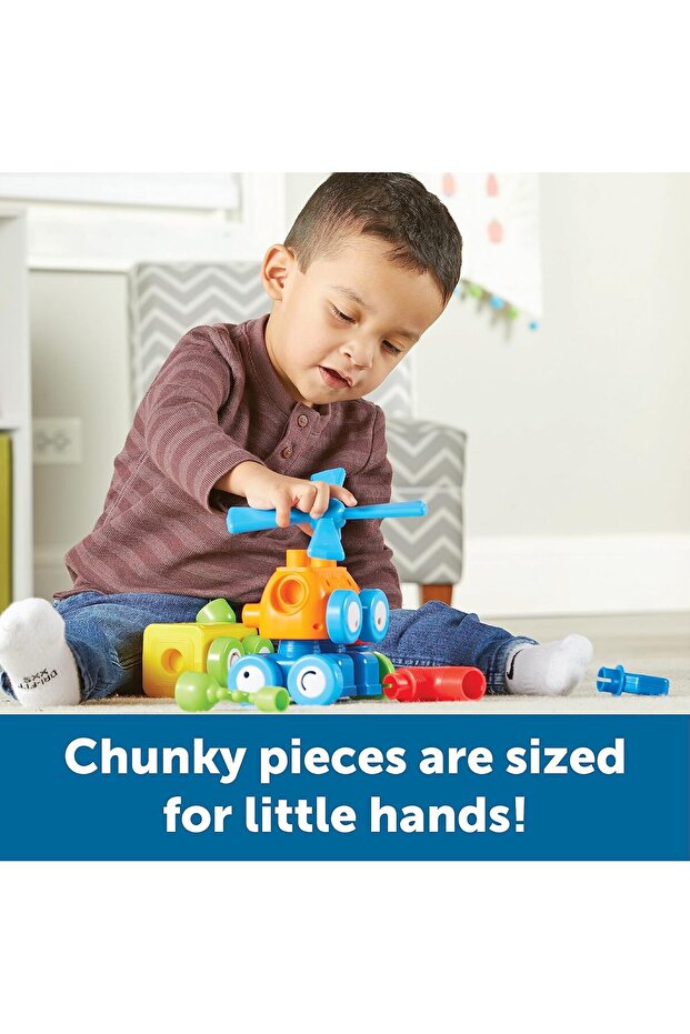 Learning Resources 1-2-3 Build It Robot Factory- Trendyol