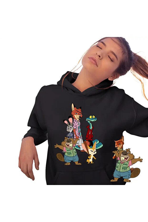 OEM Women's Hoodie Zootopia All Gang Zootropolis Zootropolis Nick Judy ...
