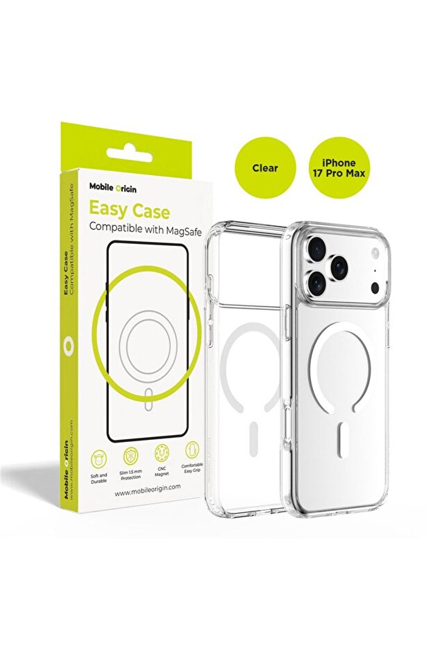 Mobile Origin Carcasă hibridă transparentă MagSafe pentru iPhone 17 Pro ...