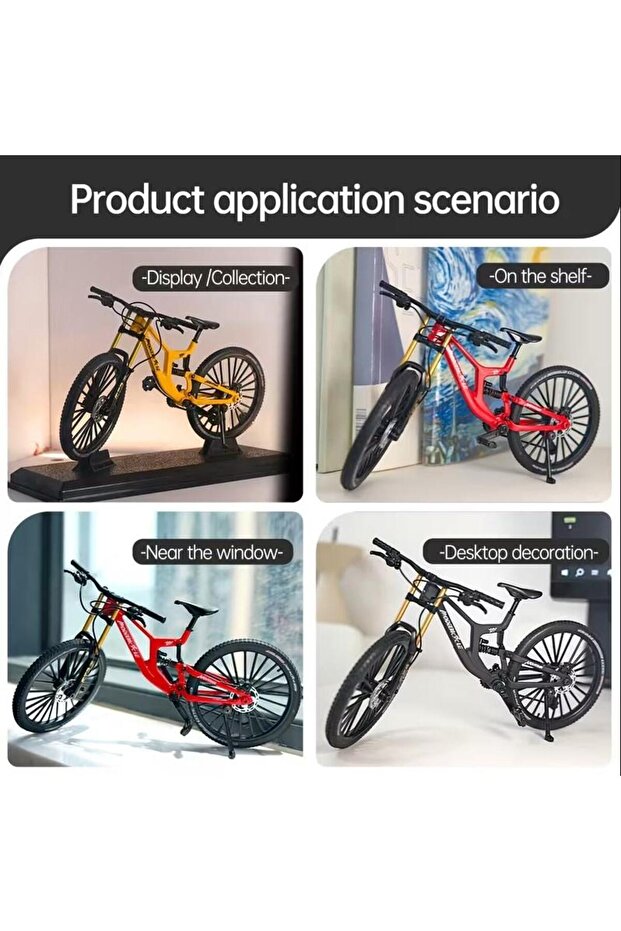 SARİSSA BİSİKLET 1:8 Ölçekli Minyatür Model Dağ Bisiklet Maket Bisiklet ...