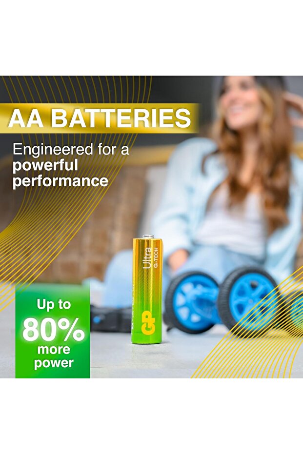 GP Batteries AA batteries AA pack of 40 Ultra Alkaline disposable ...