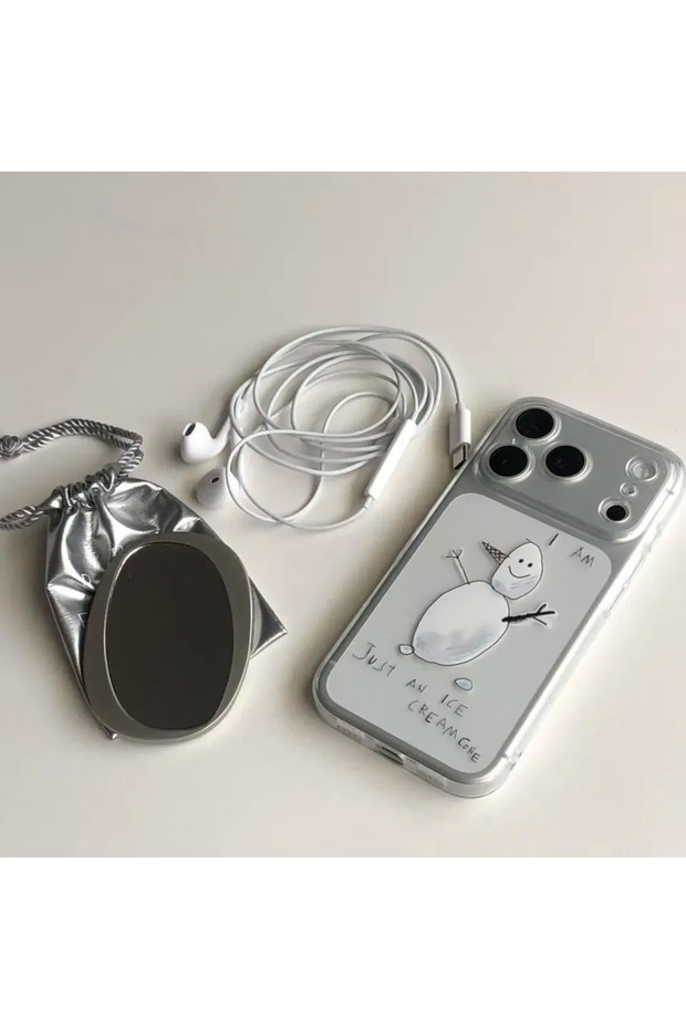 Choice iPhone17 Pro only case Winter INS Simple English Letter Snowman ...