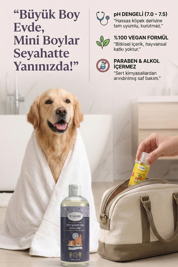 Dr.Lavender Doğal Kalkan Kene Pire Karşıtı Lavanta Köpek Şampuanı 400ml ...