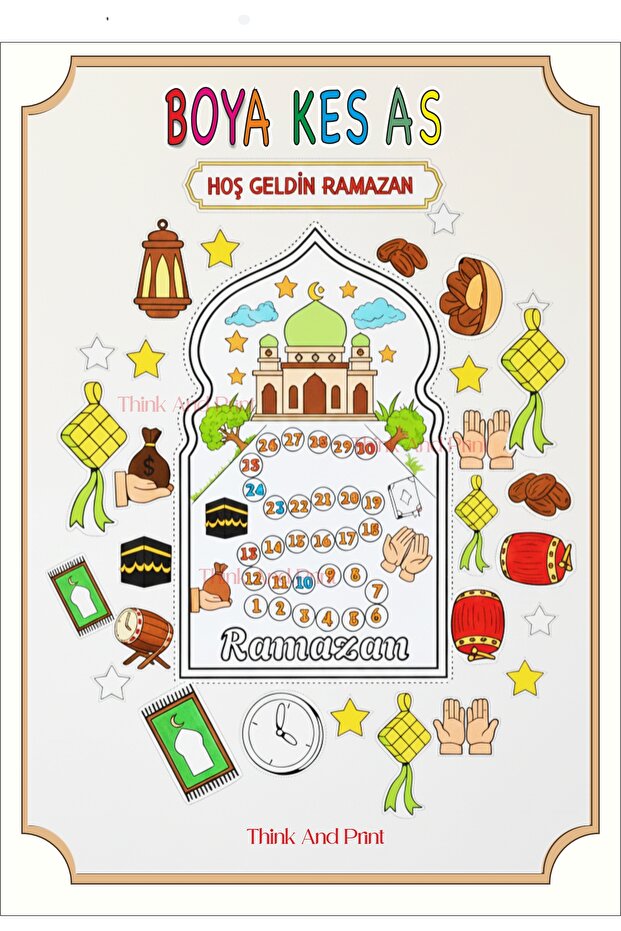 Think And Print Розклад посту для дітей - Розклад посту в місяць ...