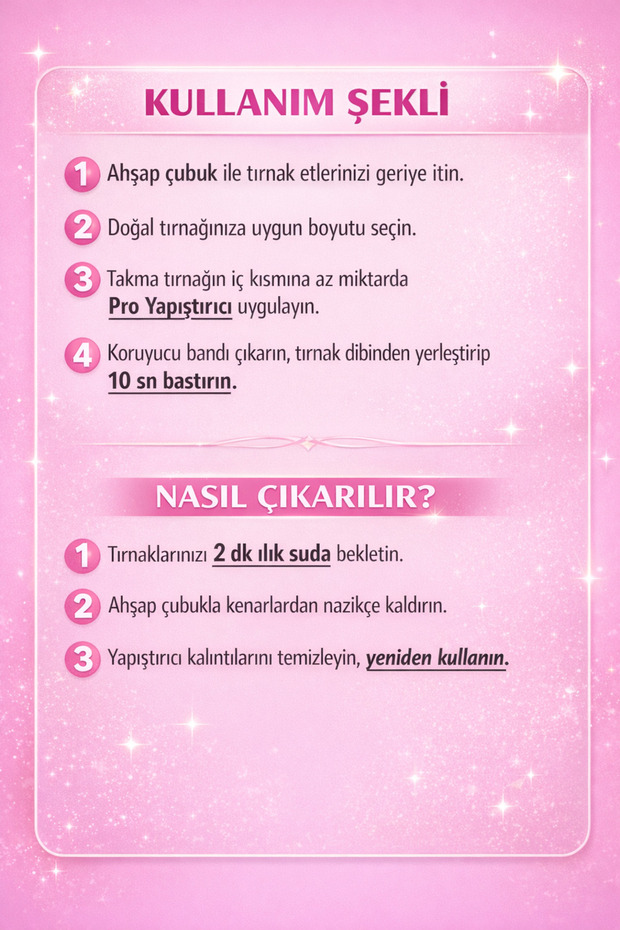 Armi Beauty 24'lü Takma Tırnak & Zararsız Yapıştırıcı Set Taşlı Renkli ...