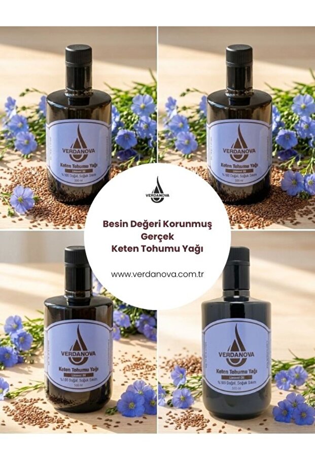 VERDANOVA %100 Soğuk Sıkım Keten Tohumu Yağı 500 ml. - Saf Katkısız ...