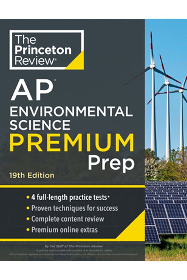 Princeton Review AP Environmental Science Premium Prep, 19th Edition: 4 ...