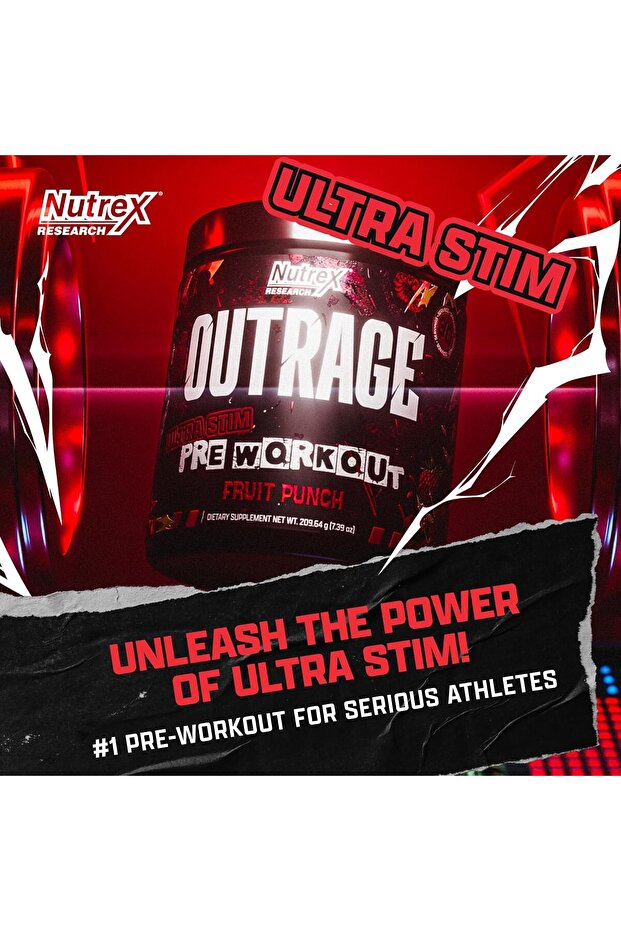 Nutrex Research Nutrex Outrage Ultra HIGH STIM PreWorkout Caffeine ...