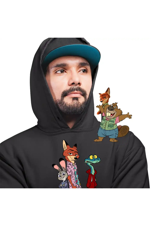 OEM Men's Hoodie Zootopia All Gang Zootropolis Zootropolis Nick Judy ...