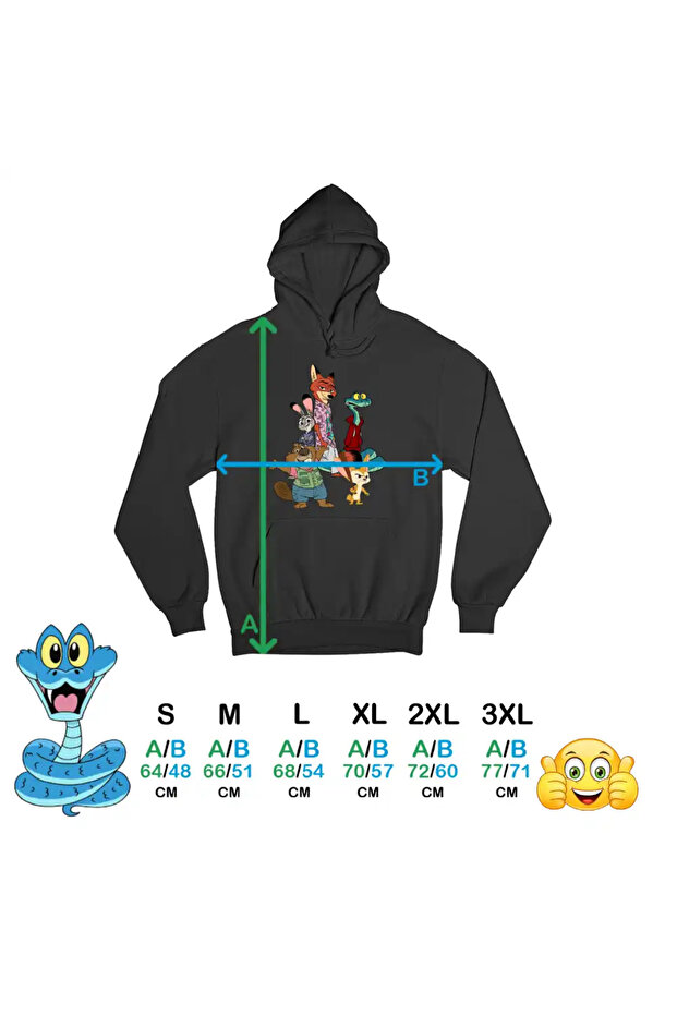 OEM Women's Hoodie Zootopia All Gang Zootropolis Zootropolis Nick Judy ...