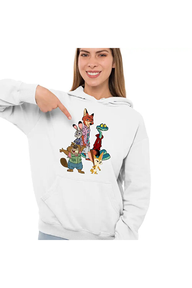 OEM Women's Hoodie Zootopia All Gang Zootropolis Zootropolis Nick Judy ...