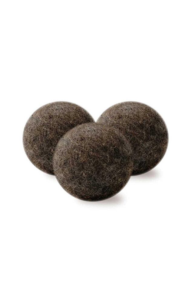 Reyo %100 Saf Yün Kurutma Makinesi Topu 3'lü Set, L Boy Kahverengi ...