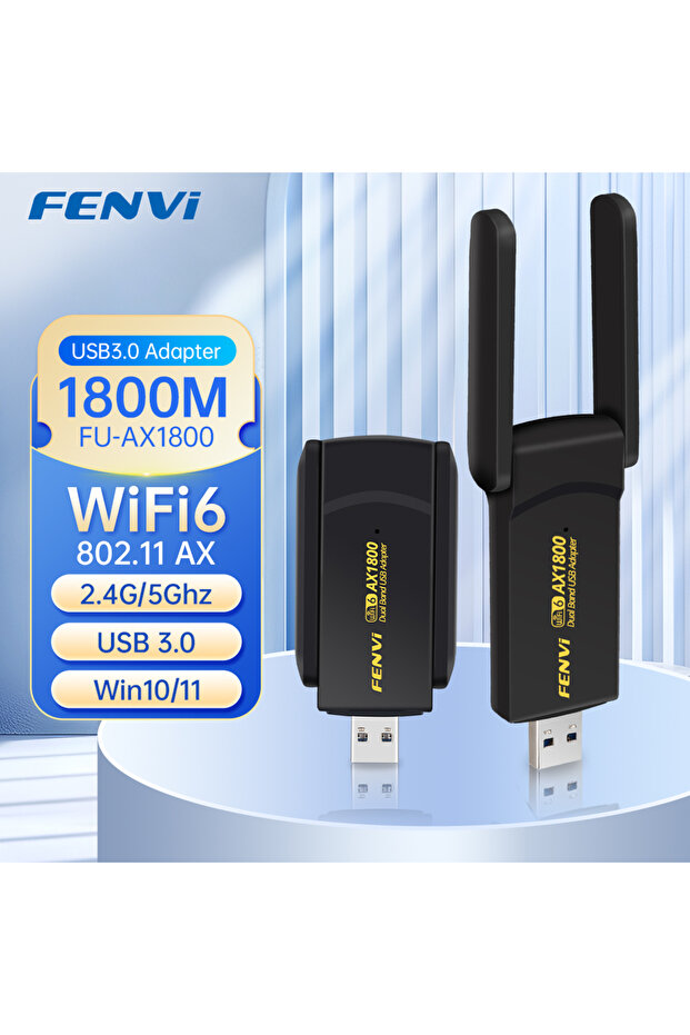 Choice WIFI6 FU-AX1800 FENVI AX1800 WiFi 6 USB Adapter Dual Band 2.4G ...