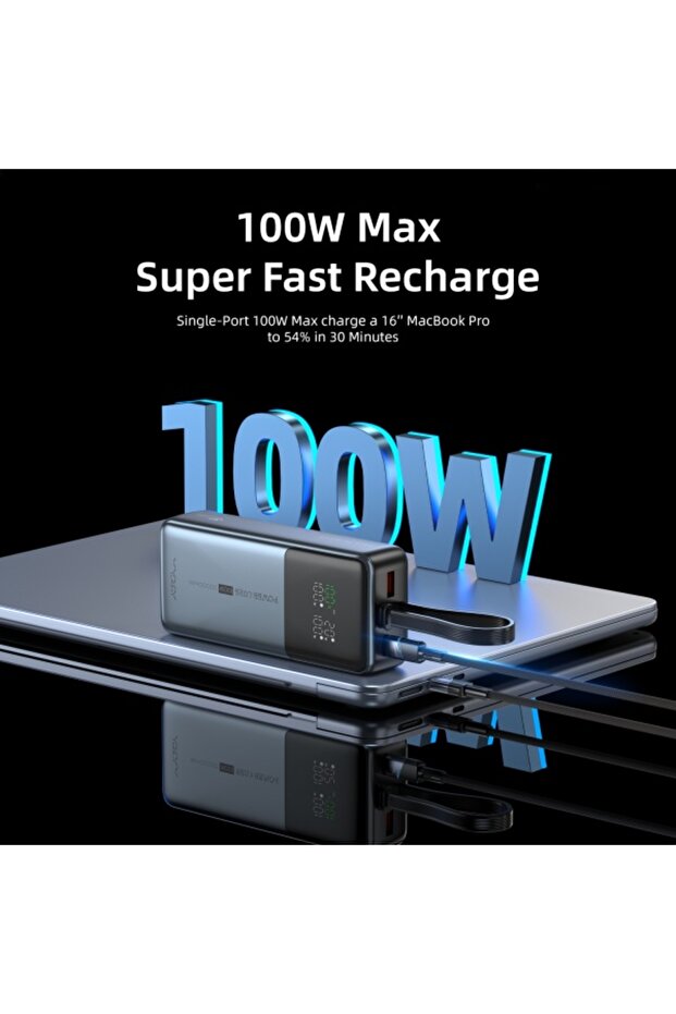 Vyvylabs Power Cube Pro Digital Display Power Bank 20000mAh 100W (with ...