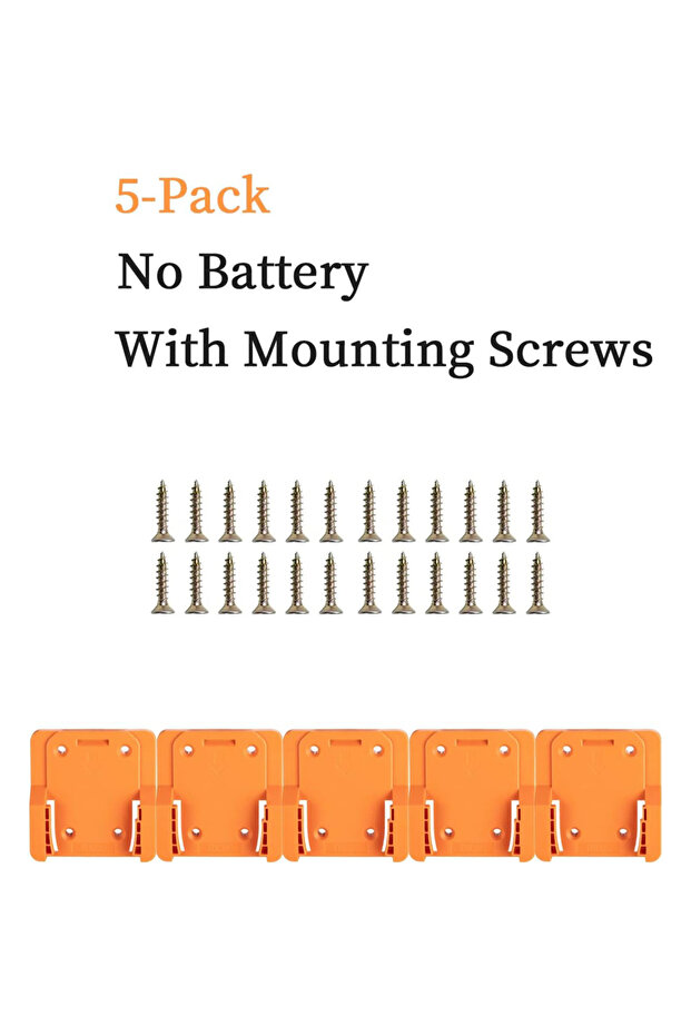 Choice 5OCS 5Pcs Battery Holder Compatible for Ridgid 18V Battery Wall ...