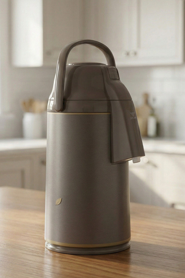 ZOJIRUSHI Japanese tea thermos with pump – brown color – 3 liter ...