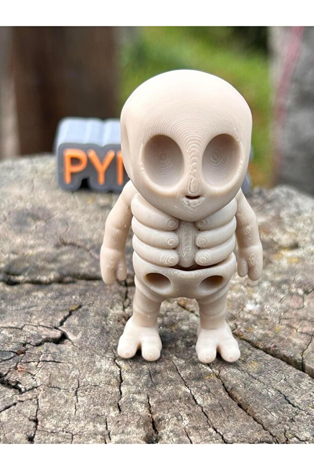pynarix Alien Skeleton Figure Toy, a Silent Universe Message! 🛸 🦴 👽 3D Movable Organic Model ...