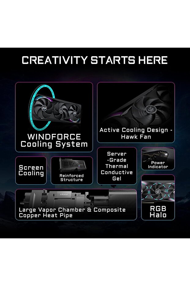 Gigabyte AORUS GeForce RTX 5070 Master 12GB GDDR7 Graphics Card- Trendyol