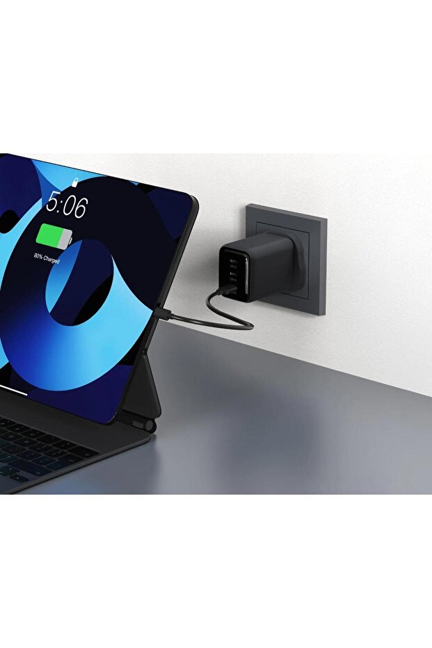 Powerology Volt-X 100W GaN Multi-Port Wall Charger with 3 USB-C & PPS ...