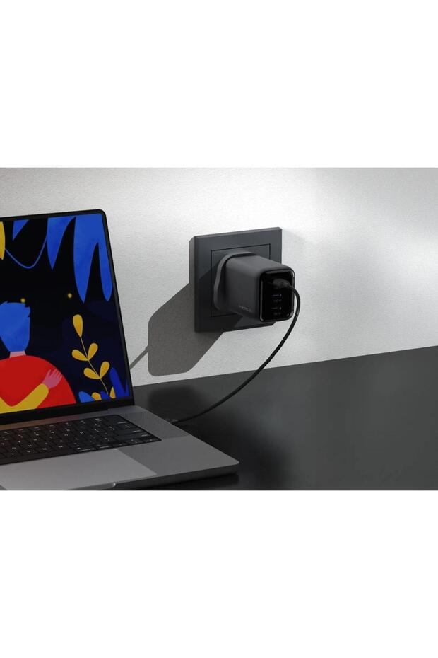 Powerology Volt-X 100W GaN Multi-Port Wall Charger with 3 USB-C & PPS ...