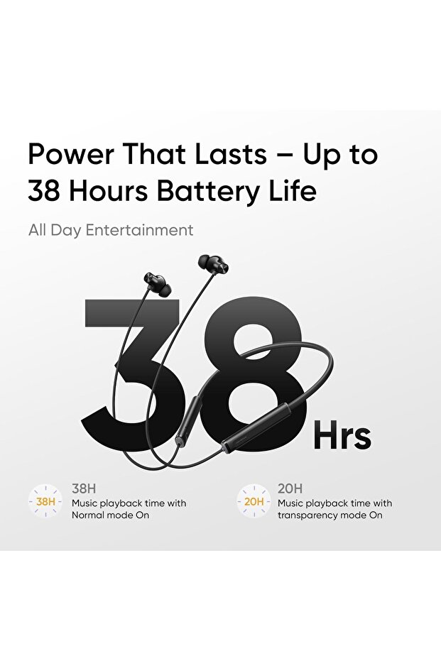 realme Buds Wireless 5 ANC Neckband | 50dB ANC, 38H Playback, Spatial ...