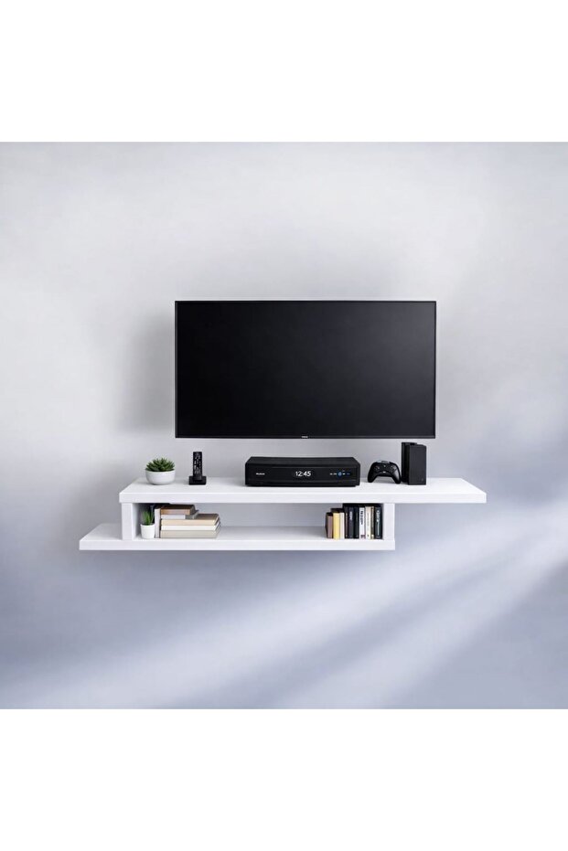 ADIM EBATLAMA Z RAF- TV ÜNİTESİ RAFI - DUVAR RAFI BEYAZ - Fiyatı, Yorumları