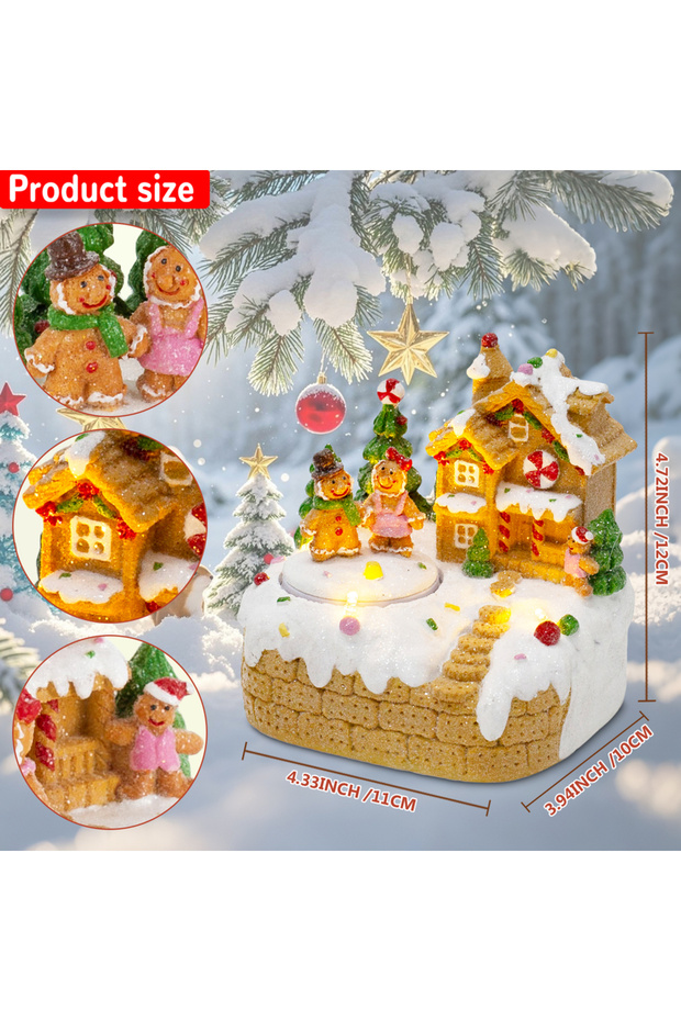 Choice Gingerbread House-k Animated Christmas Decorations Gingerbread ...