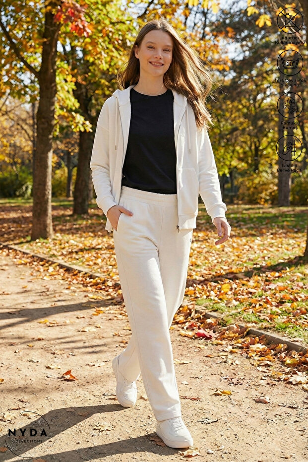 Nyda Collections Women Fleece-Lined Oversized Cotton Hooded Jacket and ...