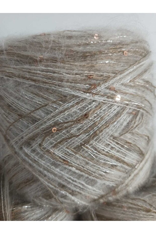 İPEK YÜN İPLİK DÜNYASI Angora Knitting Yarn 2 Ply (Ecru) Sim (Gold ...