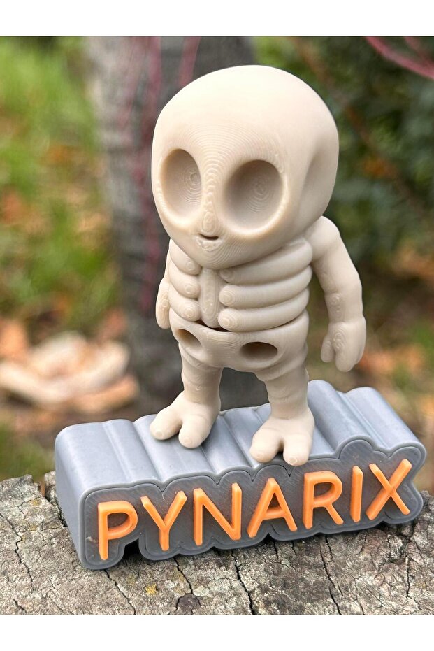 pynarix Alien Skeleton Figure Toy, a Silent Universe Message! 🛸 🦴 👽 3D ...