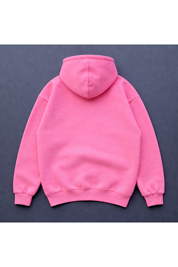 cc collection Unisex Oversize Kapüşonlu 3 İplik Hoodie Kanguru Cepli ...