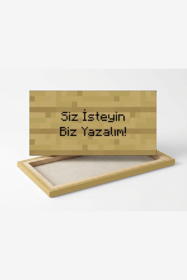 Minecraft Tabloları Kişiye Özel Minecraft Tabelası: Kanvas Tablo ...