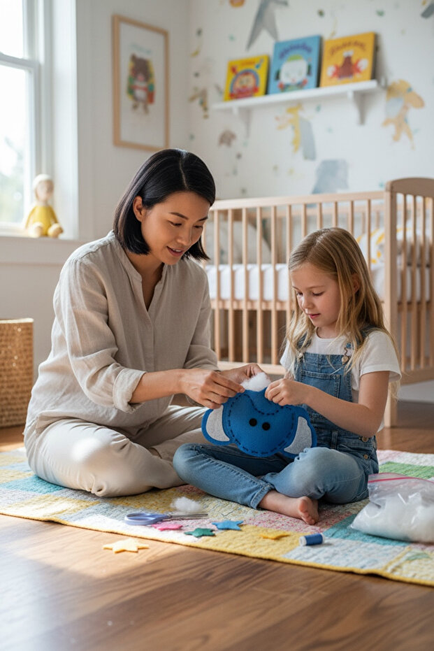 bıcırıklarkids Fil Figürlü Elyaf Dolgulu Keçe Oyuncak Dikiş Kit'i ...
