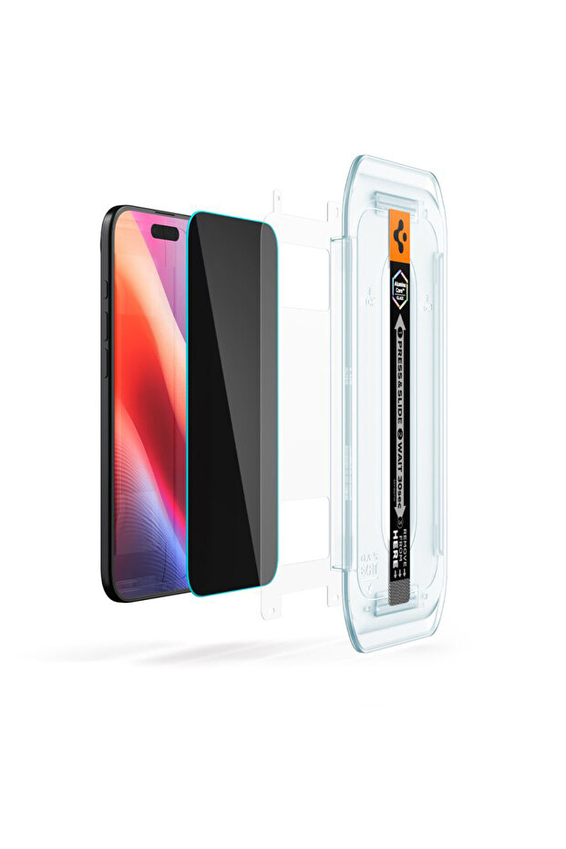 Spigen Folie iPhone 17 Air Glas.tR EZ Fit, privacy (Pachet 2buc.)- Trendyol