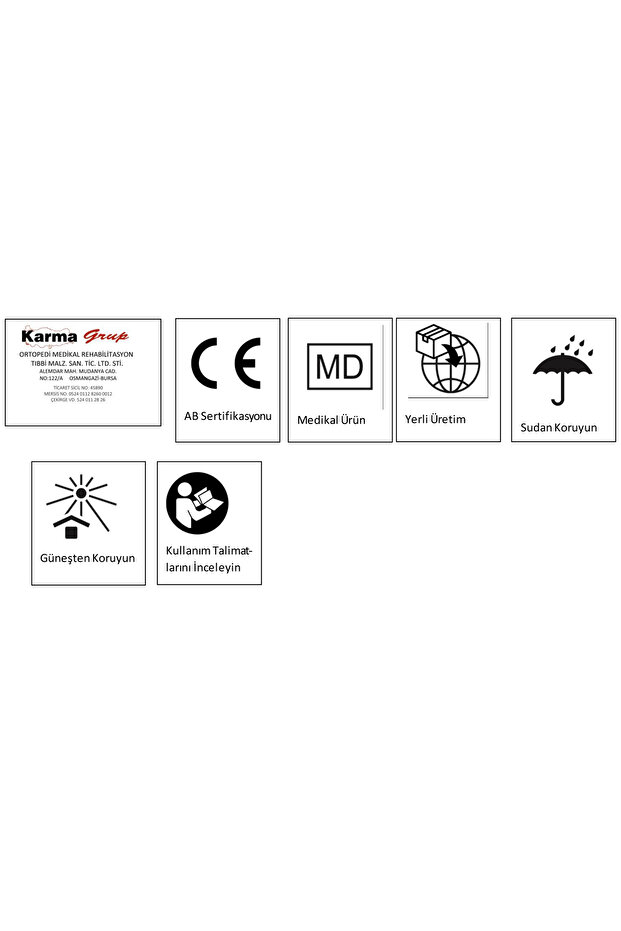 KARMA Grup Ortopedi EL FRENLİ İthal Engelli YETİŞKİN Yürüteç Walker ...