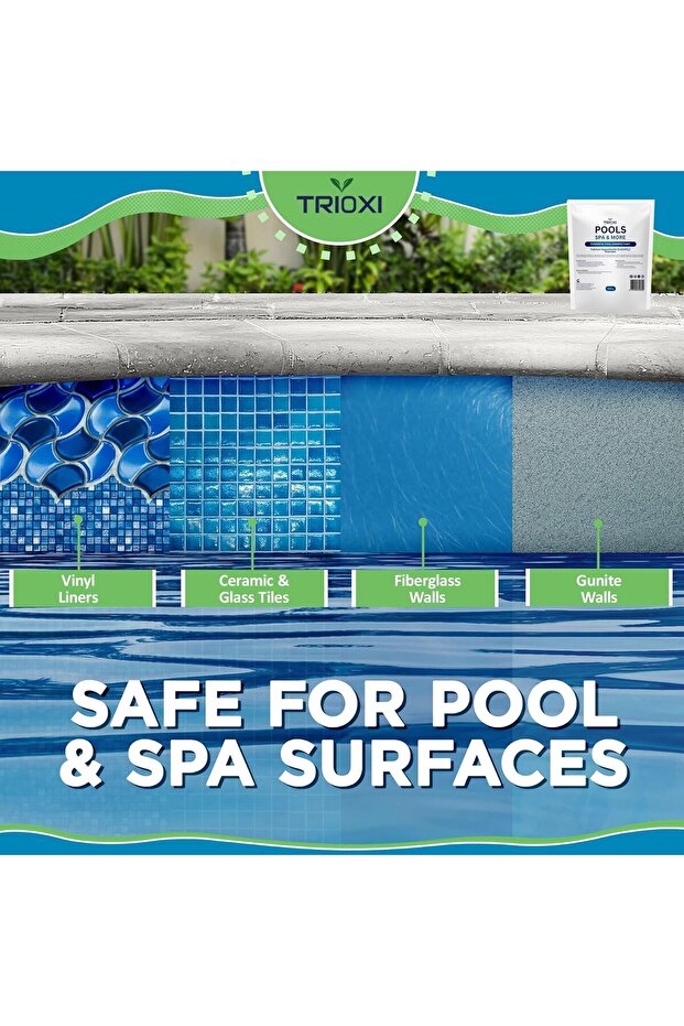 TRIOXI Pool & Spa Chlorine Shock Treatment – Powerful Calcium ...