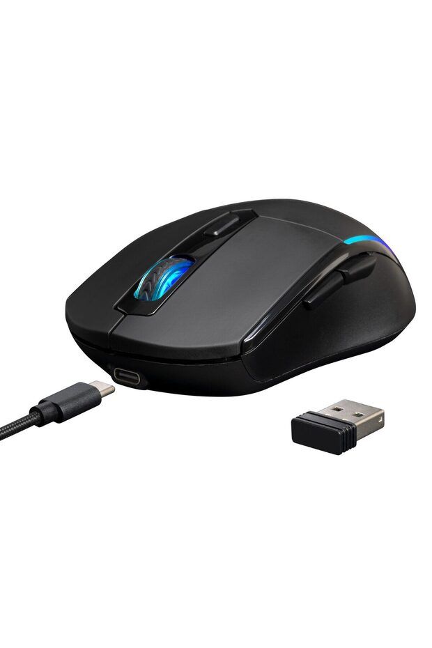 gamdias Hades M2 wireless and wired gaming mouse black aRGB lighting ...