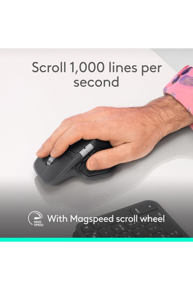 logitech MX Master 4, Ergonomic Wireless Mouse with Advanced ...