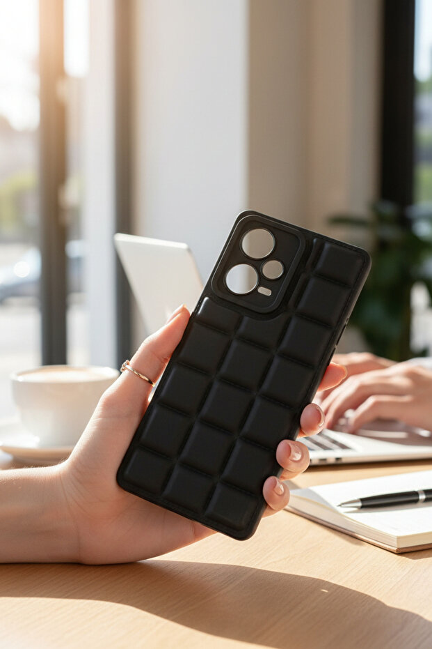 batuteknoloji Redmi Note 12 Pro Plus Kare Çikolata BTU Silikon Kapak ...
