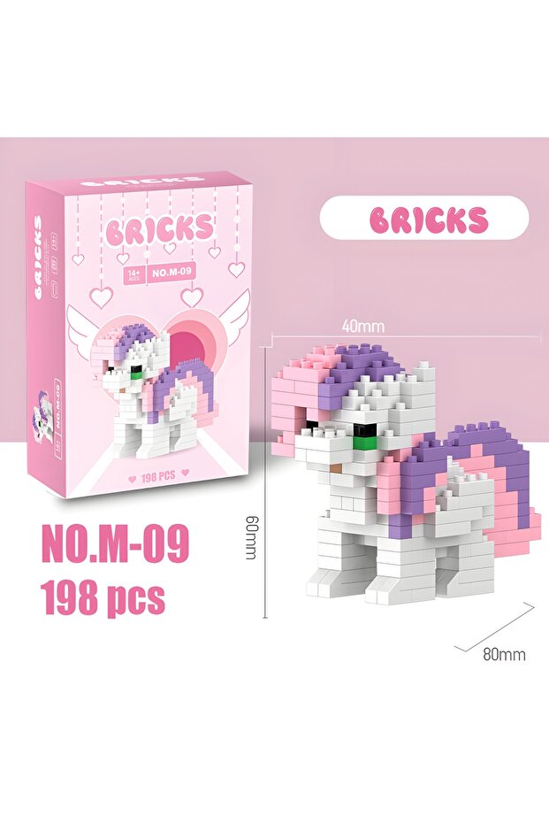 DEK BRICKS My Little Pony Twilight Sparkle & Rarity İkili Yapı Blokları ...