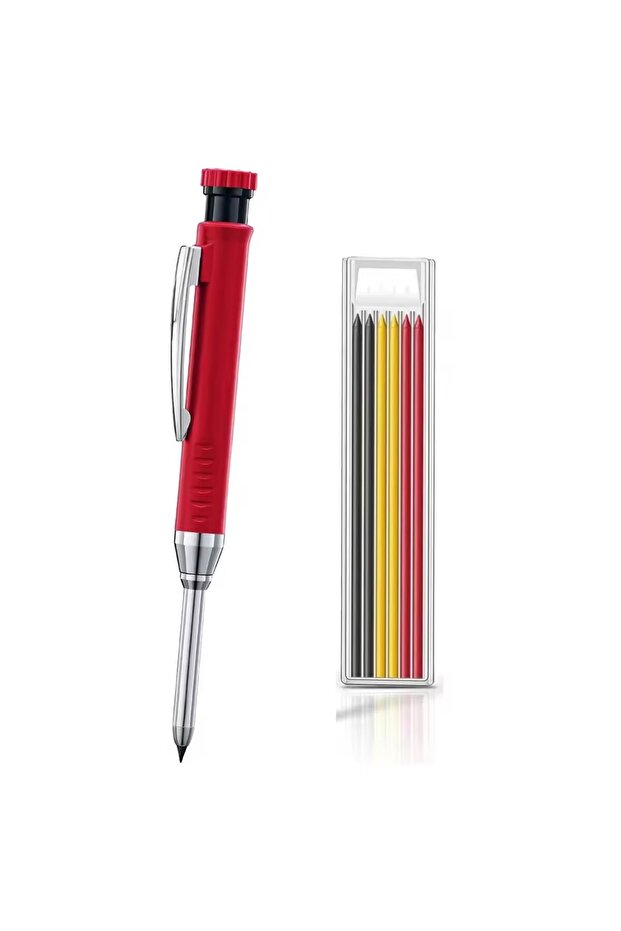 Choice set A -Red 2.8mm Solid Carpenter Mechanical Pencil with ...