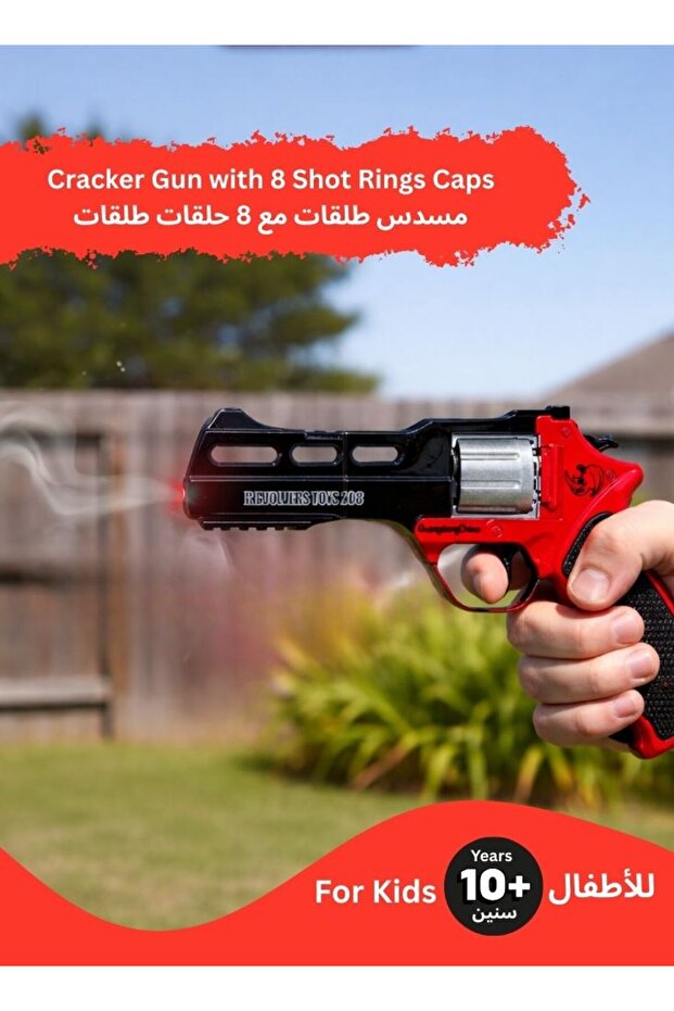 Premium Toy Revolver Gun with Ring Caps – Classic Pretend Play Pistol ...