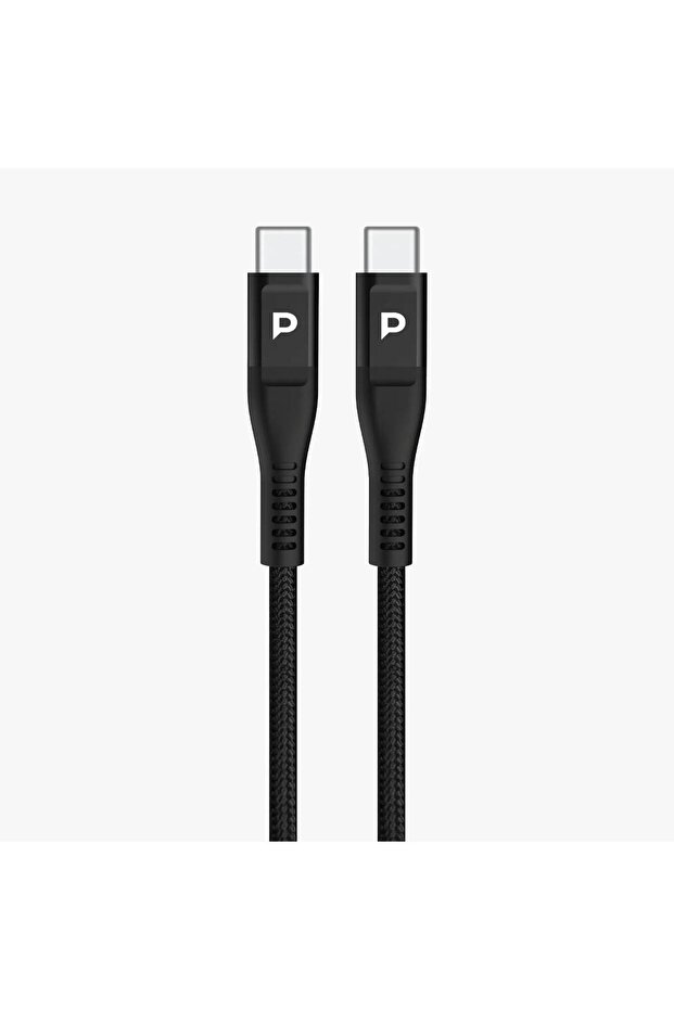 Powerology Volt-X 45W Dual USB-C GaN Wall Charger with Cable, Fast ...