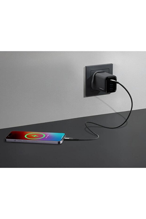 Powerology Volt-X 100W GaN Multi-Port Wall Charger with 3 USB-C & PPS ...