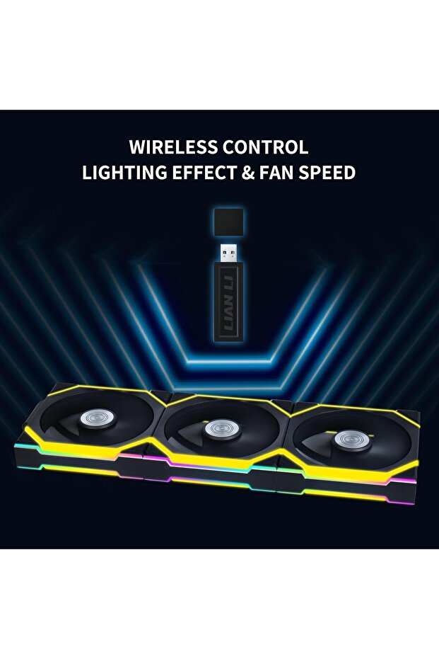 Lian Li Uni SL-Wireless 120 - Single Pack, Performance-Oriented 5-Inch ...