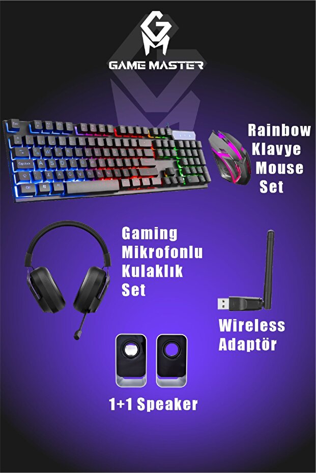 GM Game Master GM-X1 Hazır Full Gaming PC Set R5 5500 16GB Ram 512GB M ...