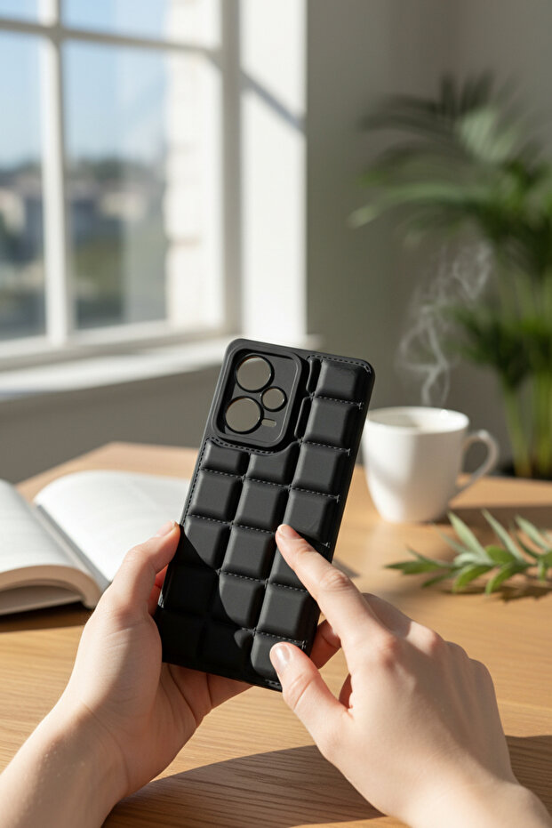 batuteknoloji Redmi Note 12 Pro Plus Kare Çikolata BTU Silikon Kapak ...